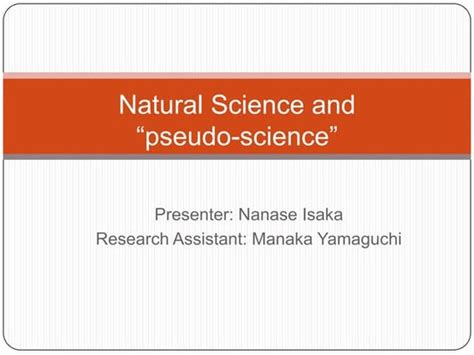 Pseudoscience Ppt