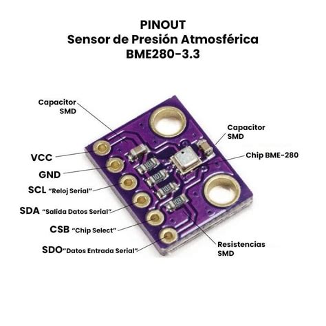 Sensor De Presión Temperatura Y Altímetro Bmpbme280 Arduino Robot