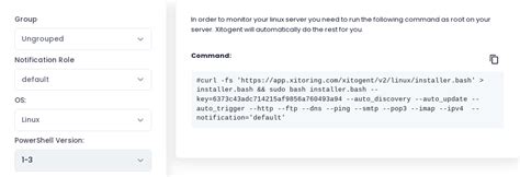 linux server monitoring xitoring