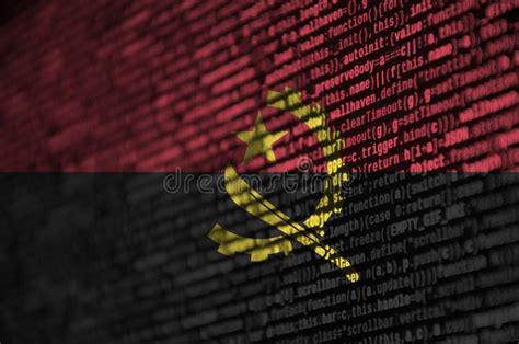 Angola Flag Is Depicted On The Screen With The Program Code The