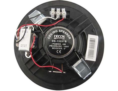 Decon Ds 1325tb 13 Cm Tavan Tipi Alçıpan Hoparlör Siyah