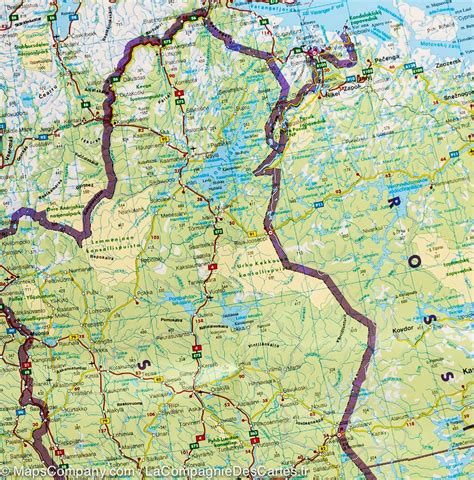 Carte Routière Europe Du Nord Et Scandinavie Freytag And Berndt La