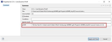 Printf Breakpoint Mcu On Eclipse