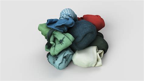 Clothes 311 Pile Socks Pbr 3d Model Turbosquid 2167340