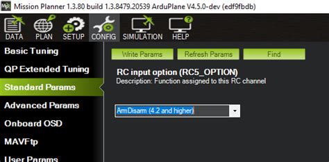 rc5 option parameter set to unknown 153 plane 4 4 ardupilot discourse