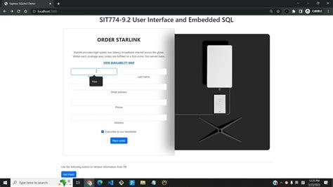 92d User Interface And Embedded Sql Youtube