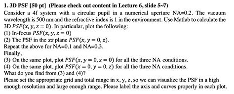 Solved 13d Psf 50 Pt Please Check Out Content In Lecture