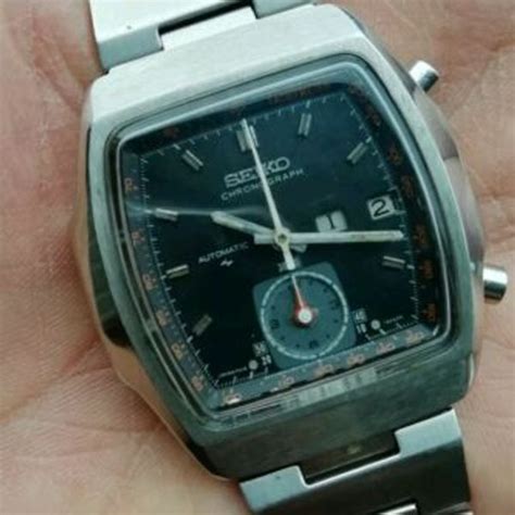 Very Rare Vintage Seiko Monaco Tank Chronograph 7016 5020 Flyback Men