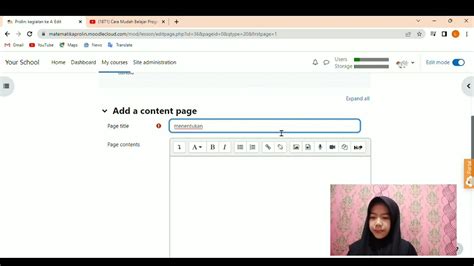 Tutorial Moodle Cara Menggunakan Fitur Lesson Di Moodle Youtube