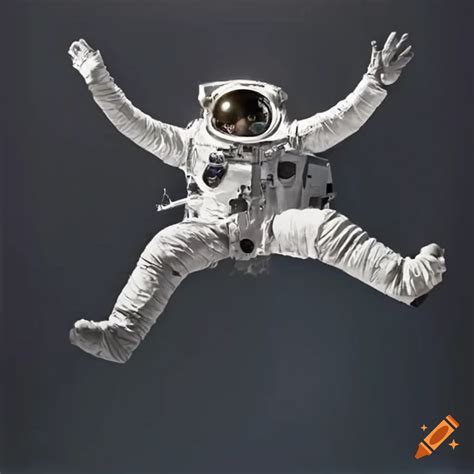 Floating In Space Astronaut Floating In Space Stock Illustration