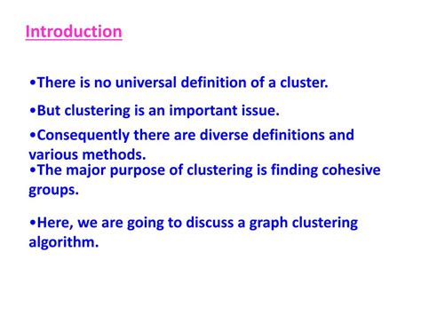 Ppt On Finding Clusters In Undirected Simple Graphs Application To