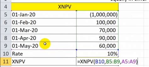 Xnpv How To Calculate Xnpv In Excel Quickexcel