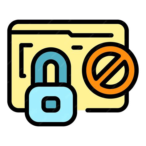 Premium Vector Locked Folder Icon Outline Locked Folder Vector Icon