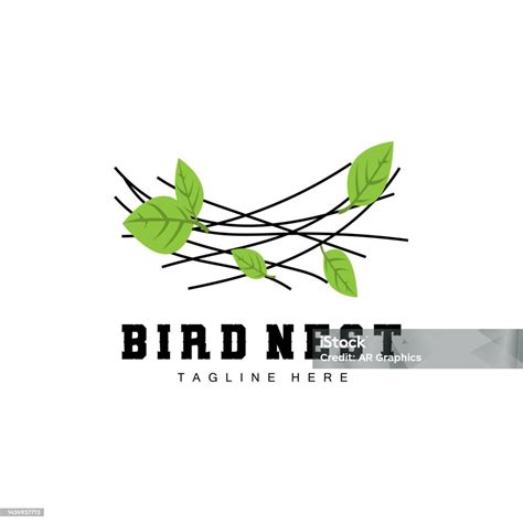 새의 둥지 로고 디자인 계란을위한 새 집 벡터 새 나무 로고 일러스트 레이 션 개념에 대한 스톡 벡터 아트 및 기타 이미지 개념 건물 외관 건설 산업 Istock