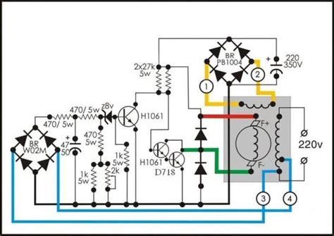 Circuit Diagram AVR Voltage Regulator Electrical Circuit Diagram Circuit Diagram