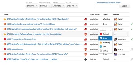 better workflows for managing errors rollbar