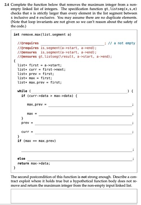 Solved Reasoning With Linked Lists You Are Given The Chegg