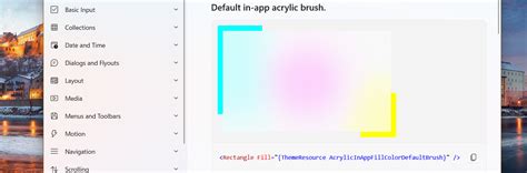 Background Acrylic And In App Acrylic Behaves The Same In Winui 3
