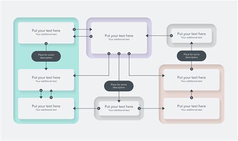 Process Flow Diagram Template With Four Sections Stock Illustration Download Image Now