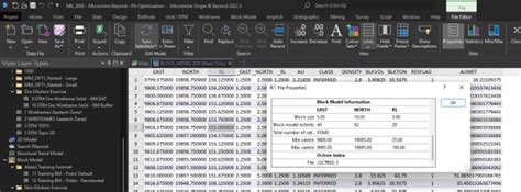 block model reblocking regularisation and reporting micromine origin