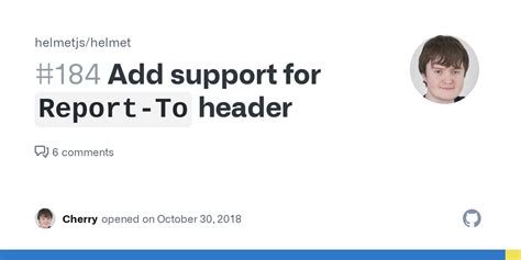 Add Support For Report To Header Issue Helmetjs Helmet Github