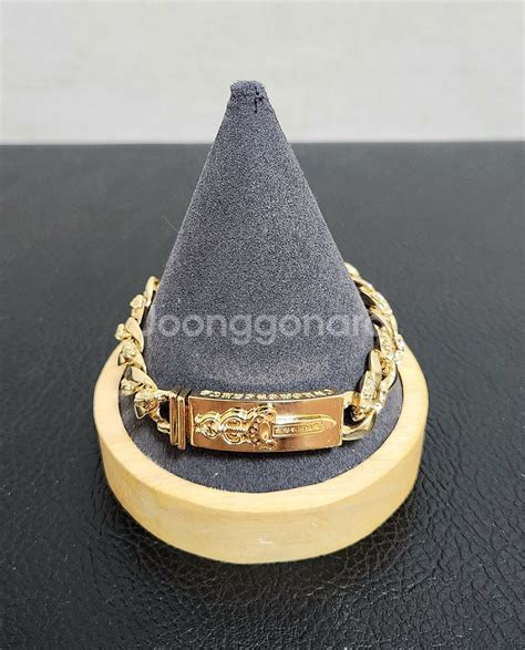 18k금팔찌체인팔찌크롬하츠팔찌남성팔찌명품팔찌 팔찌발찌 중고나라