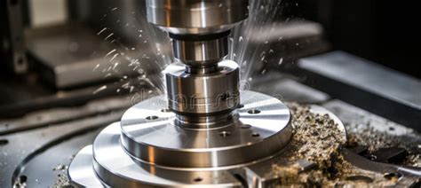 Precision Manufacturing For Advanced Medical Imaging Equipment Cnc Machine In Action Stock