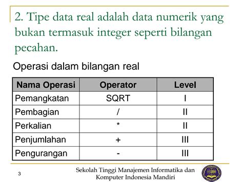 SOLUTION Tipe Data Sederhana Dan Operasinya Studypool