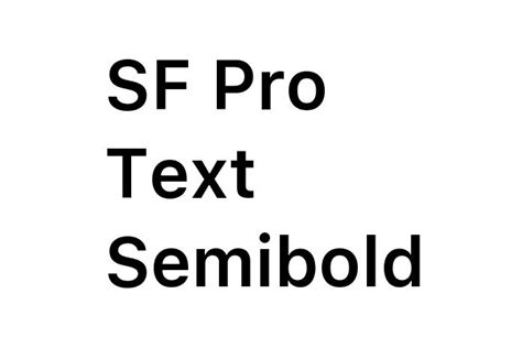 SF Pro Text Semibold Font Free Font Download