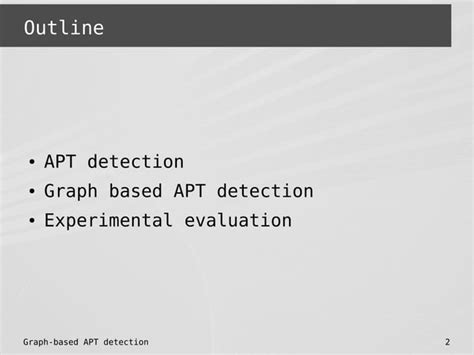Graph Based Apt Detection Ppt