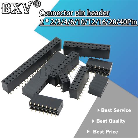 SMT Mm Double Row Female Breakaway PCB Board Pin Header Socket Connector Pinheader