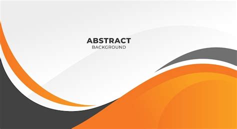 Premium Vector Wave Orange And Black With White Background