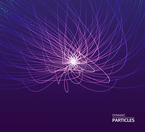 Point Explode Array With Dynamic Emitted Particles 3d Technology