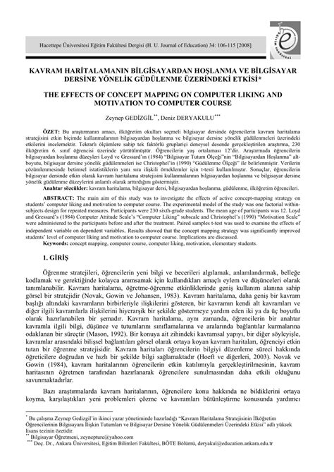 PDF The Effect Of Concept Mapping On Computer Liking And Motivation To Computer Course