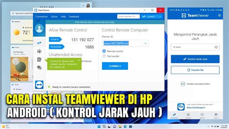 panduan instal teamviewer hp android untuk control jarak jauh via