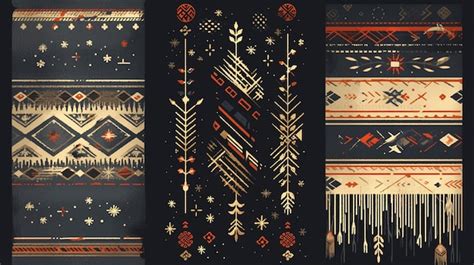 Premium Vector Silk Looms Weave Complex Geometric Patterns Collection