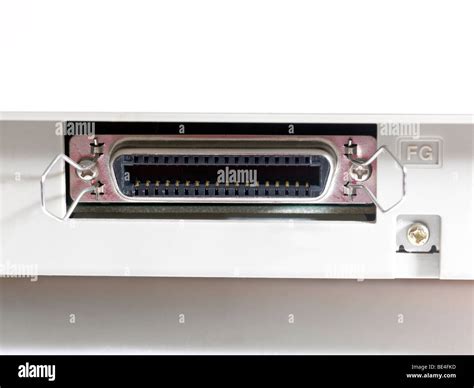 Female Parallel Port On A Printer Stock Photo Alamy