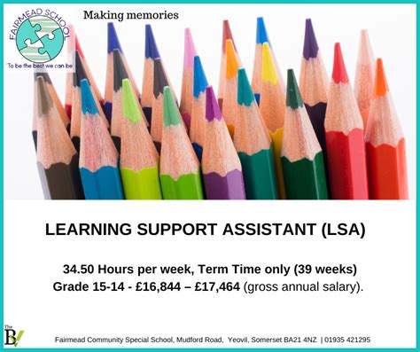 Learning Support Assistant Lsa Fairmead School The Bv