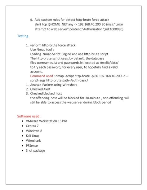 Snort Intrusion Detection Prevention System On Pfsense Firewall Pdf