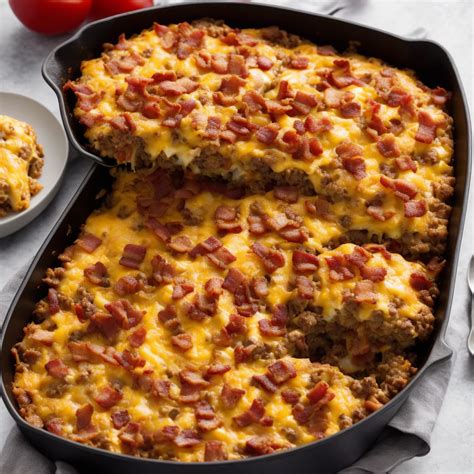 Low Carb Bacon Cheeseburger Casserole Recipe