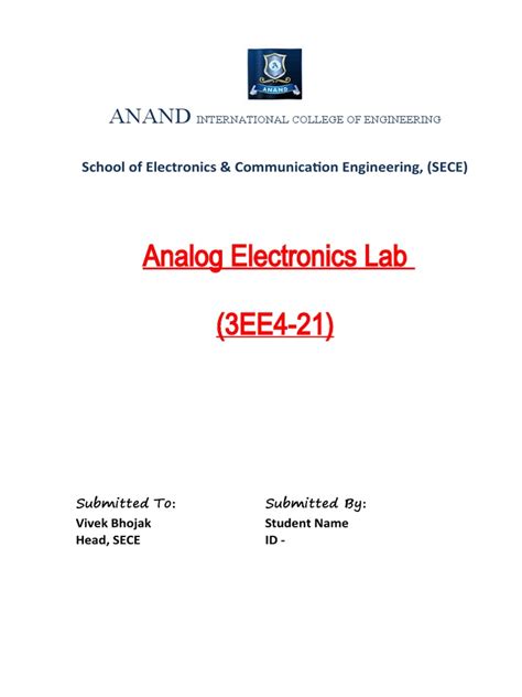Lab File Front Cover Page Format Ae Lab Pdf