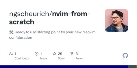 Github Ngscheurichnvim From Scratch 🛠️ Ready To Use Starting Point For Your New Neovim