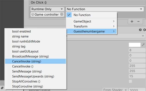 Unity Monobehaviour Script Method Does Not Appear As An Option For Ui