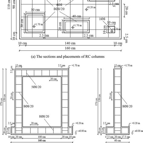 The Geometrical Configuration And Reinforcement Details Of Rc Columns Download Scientific