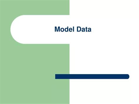 PPT Model Data PowerPoint Presentation Free Download ID