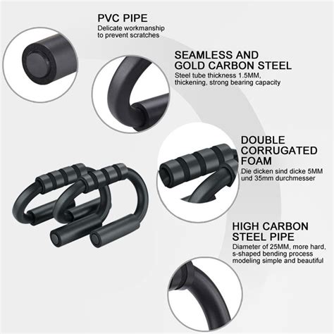 Hem Form Fitness Push Up Bars Bröst Muskel Expansi Grandado