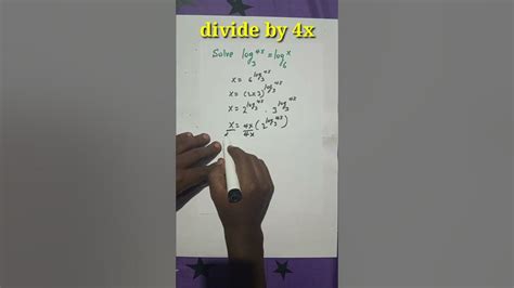 Solving Logarithmic Equationmaths Tricksshorts Youtube