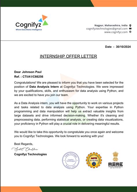 johnson paul on linkedin dataanalysis python internship