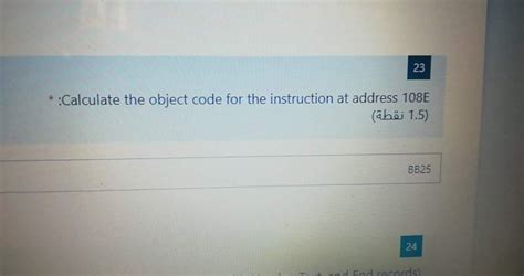Solved Consider The Following Assembly Code For Sicxe