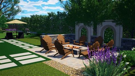 landscape design 3d rendering